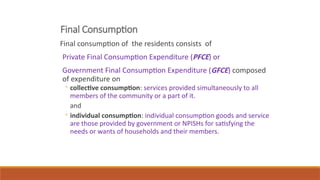 Concepts & Definitions in National Accounts | PPTX