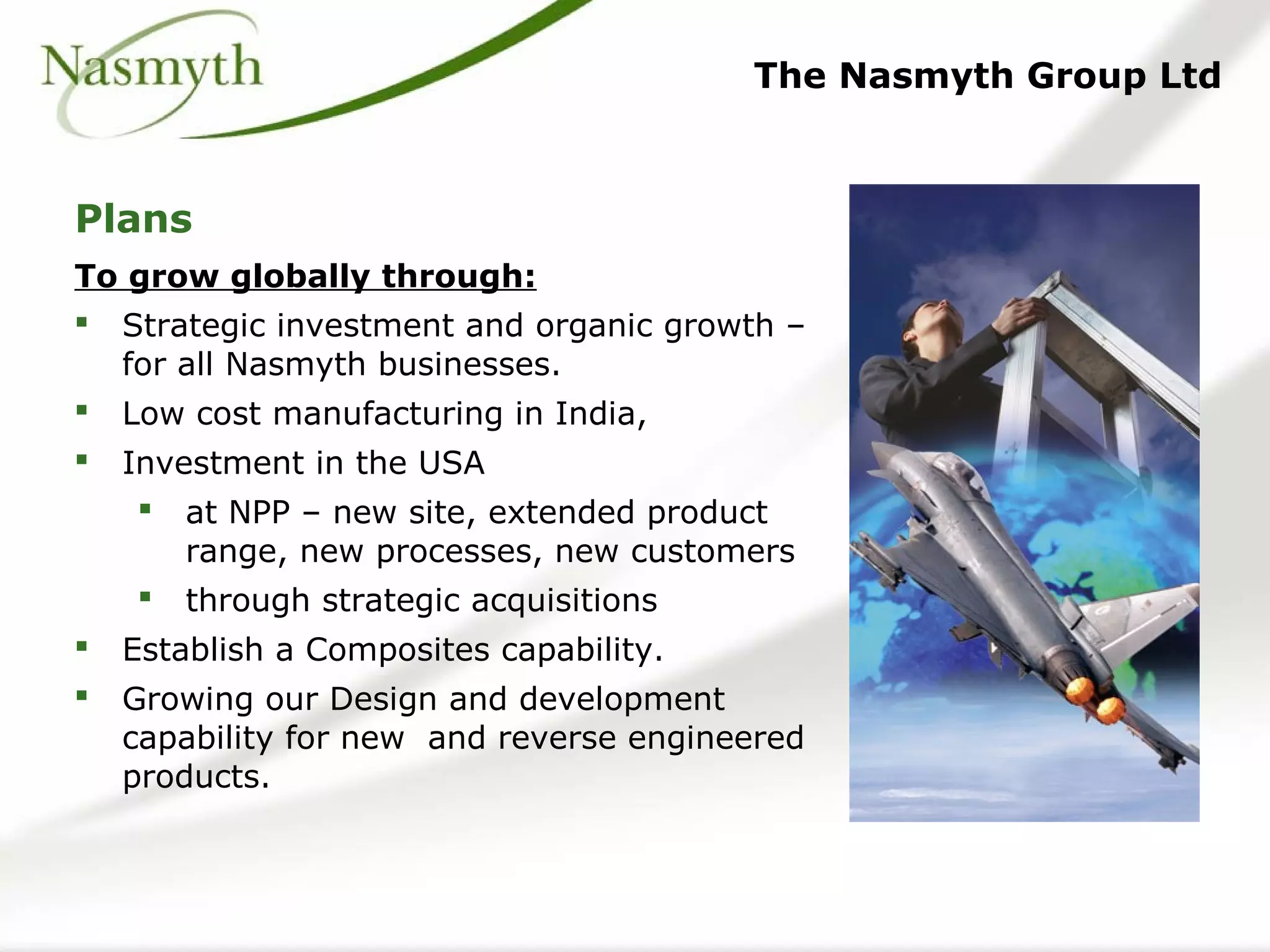Nasmyth corporate presentation | PPT
