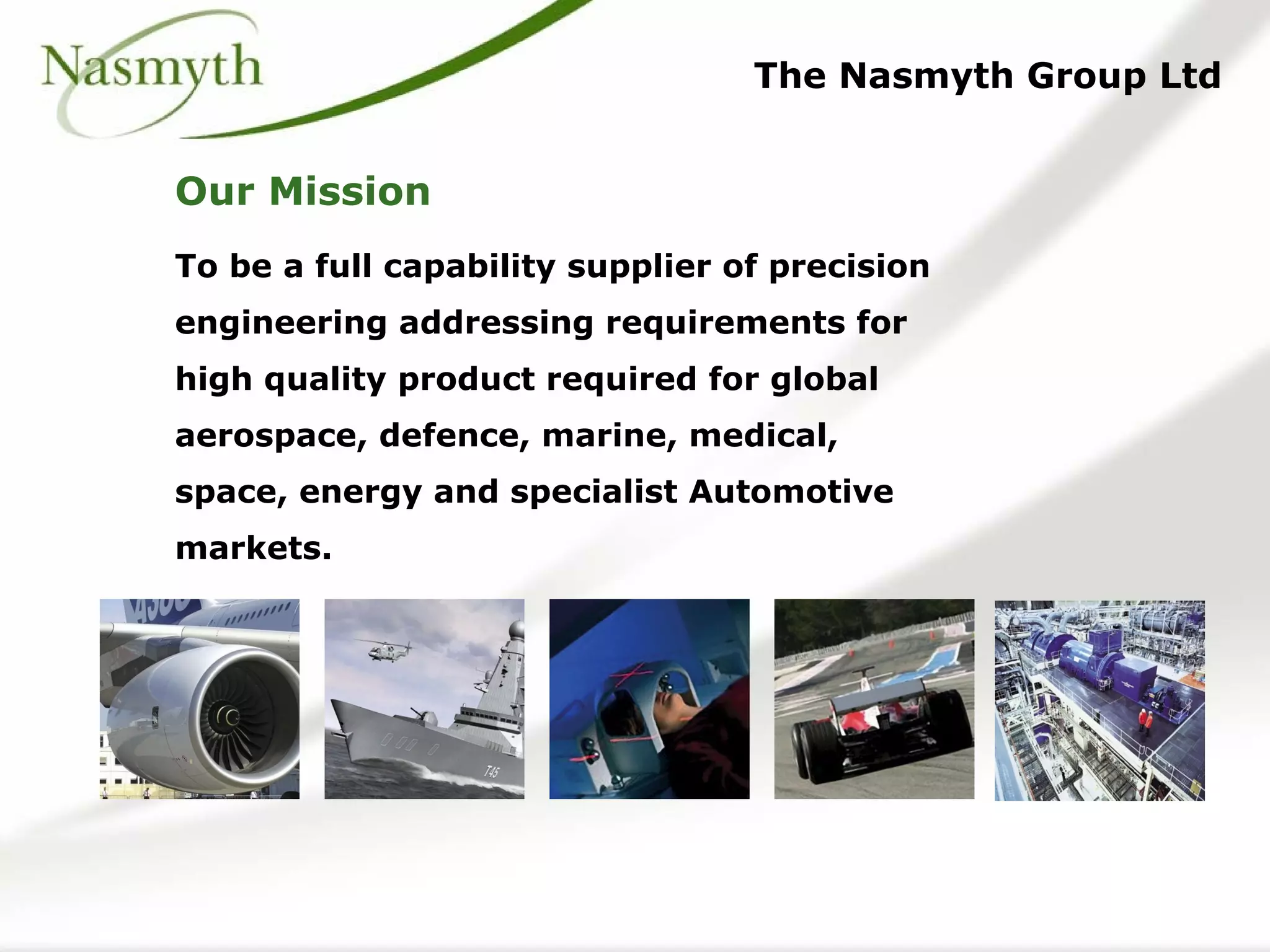 Nasmyth corporate presentation | PPT