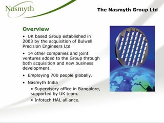 Nasmyth corporate presentation | PPT