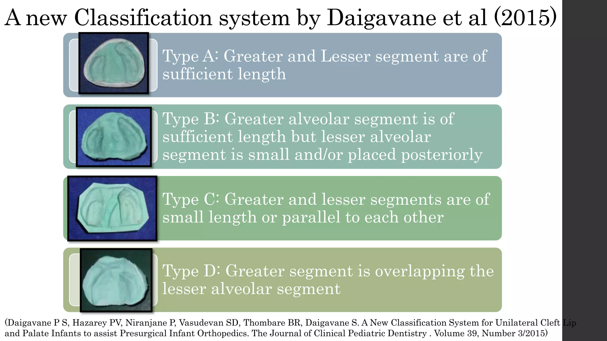 Naso alveolar molding treatment protocol in patients with cleft | PPTX