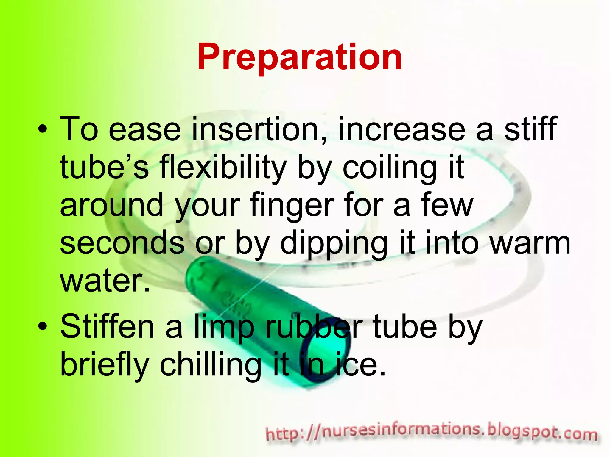 Nasogastric Tube (NGT) insertion and removal | PPS