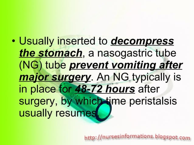 Nasogastric Tube (NGT) insertion and removal | PPS
