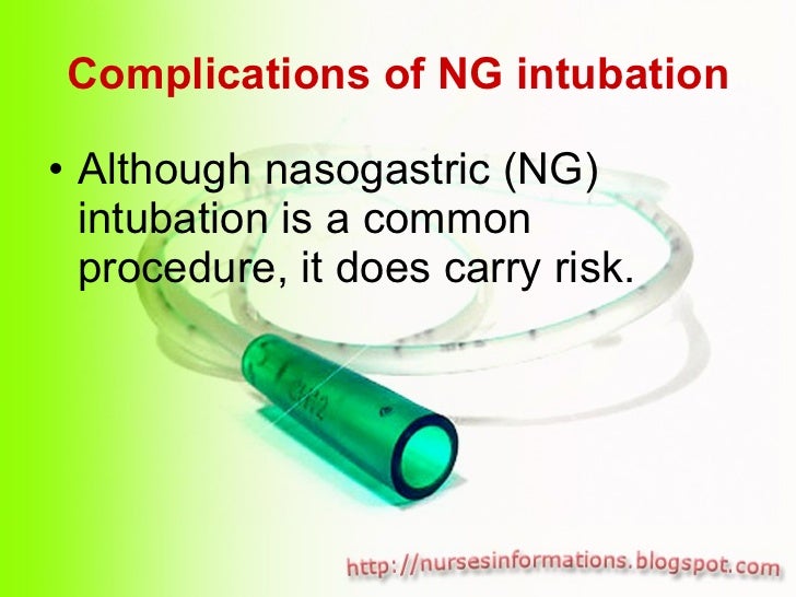 Nasogastric Tube (NGT) insertion and removal