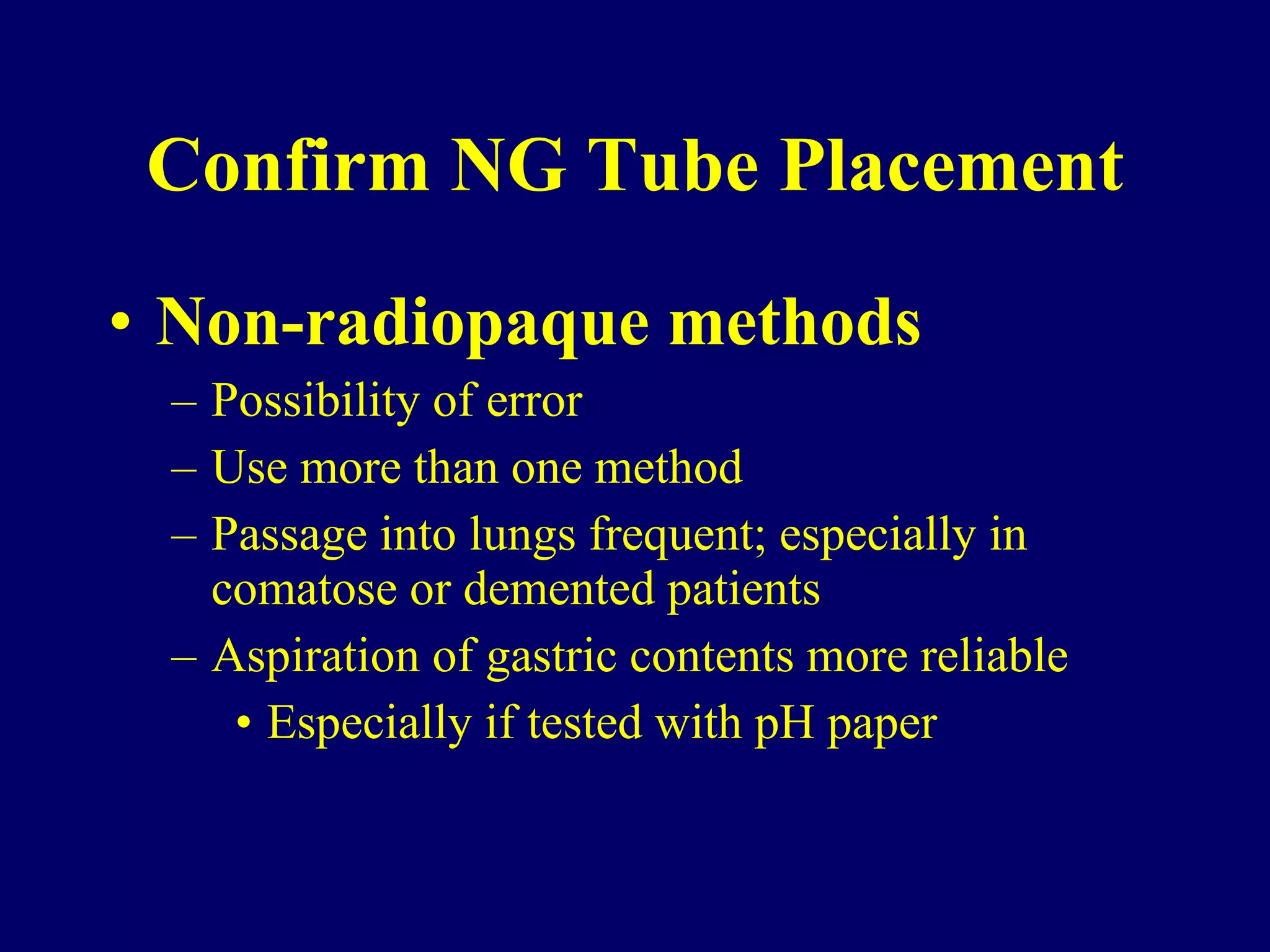 Nasogastric intubation | PPT