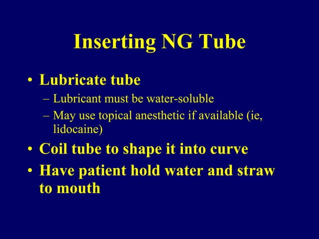 Nasogastric intubation | PPT