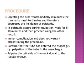 Nasogastric intubation in equine | PPTX