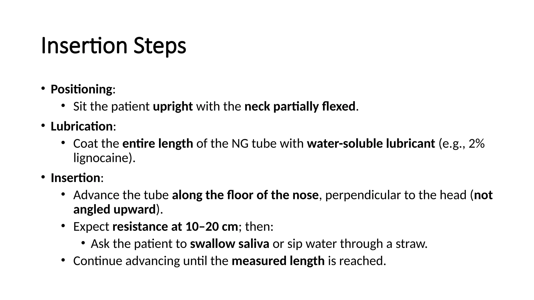 NASOGASTRIC (NG) TUBE INSERTION in pediatric patients | PPTX