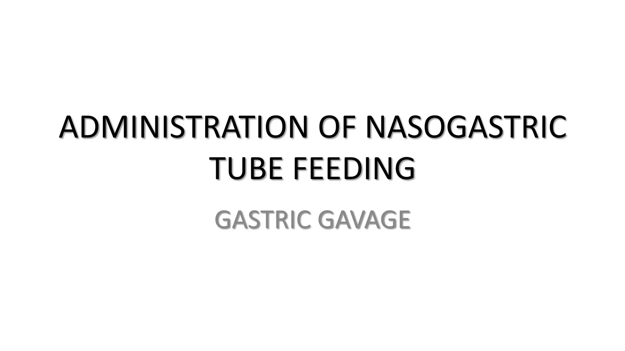 Nasogastric tube | PDF