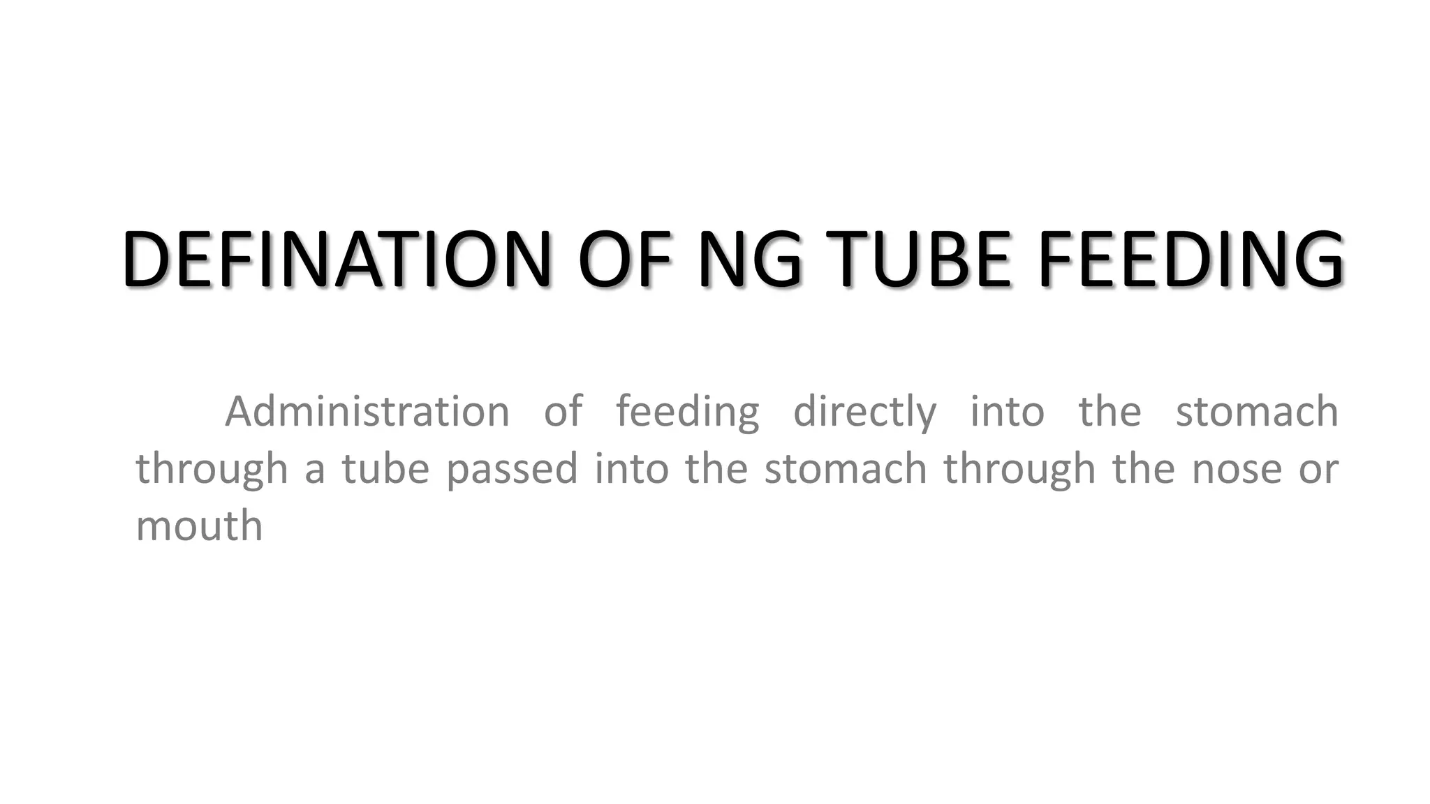 Nasogastric tube | PDF