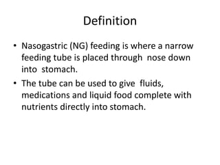Nasogastric tube feeding.pptx