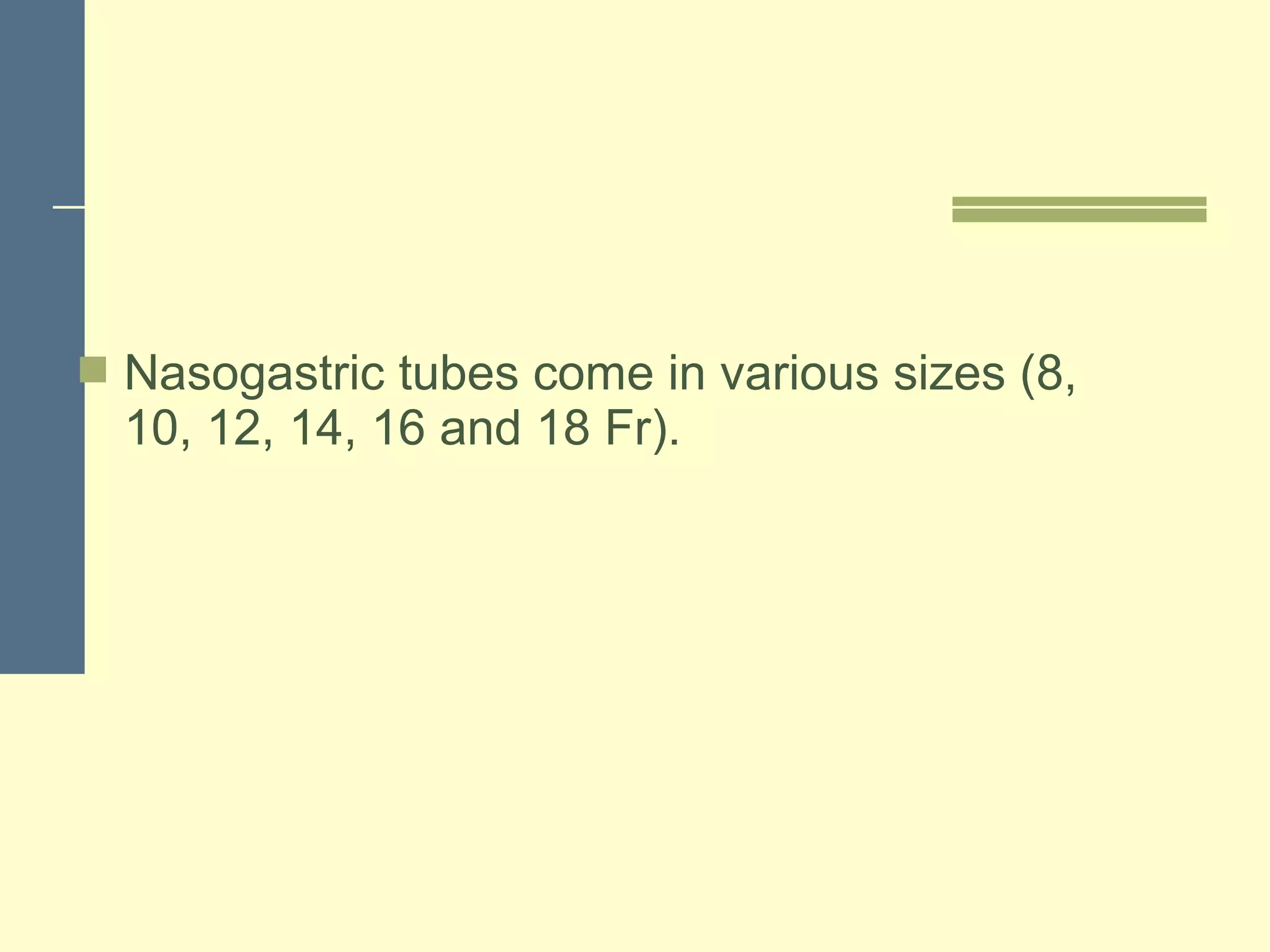 Nasogastric tube insertion | PPT