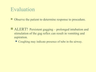 Nasogastric tube insertion | PPT