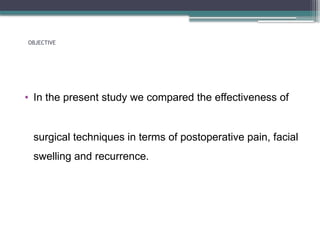 NASOLABIAL CYST.pptx and it’s mangment ,excision | PPTX