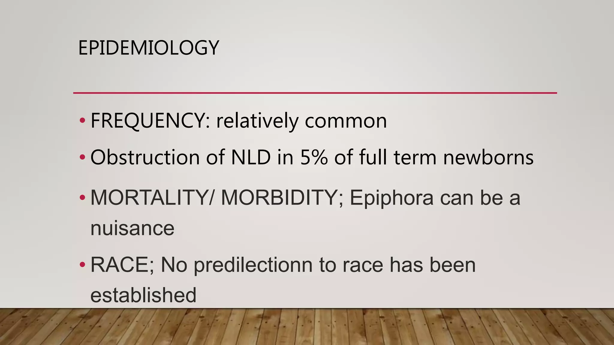 Nasolacrimal duct obstruction | PPTX