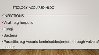 Nasolacrimal duct obstruction | PPTX