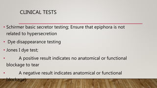 Nasolacrimal duct obstruction | PPTX