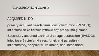 Lacrimal Duct Obstruction