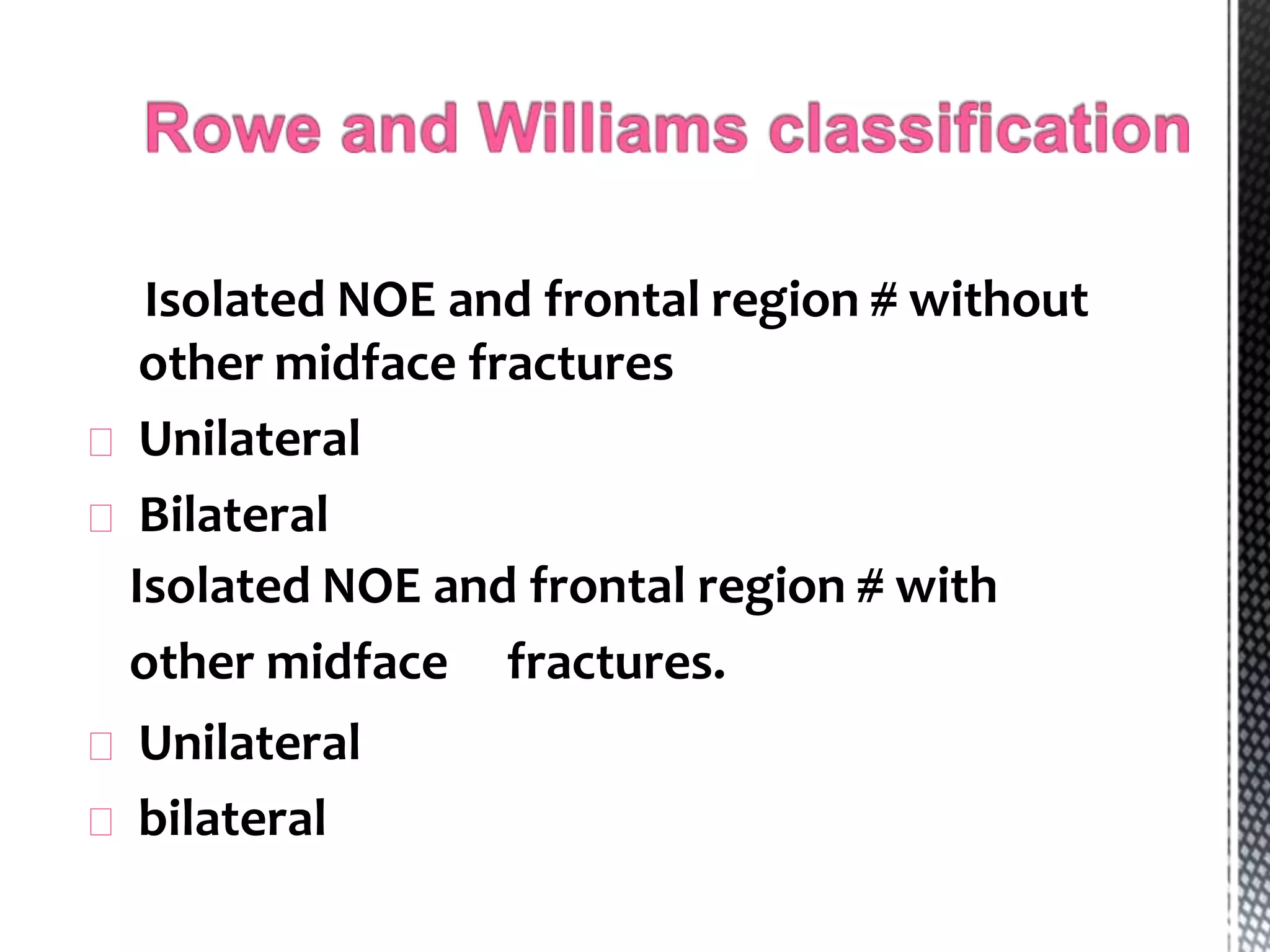 NOE FRACTURE PPT | PPTX