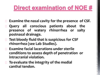 NOE FRACTURE PPT | PPTX