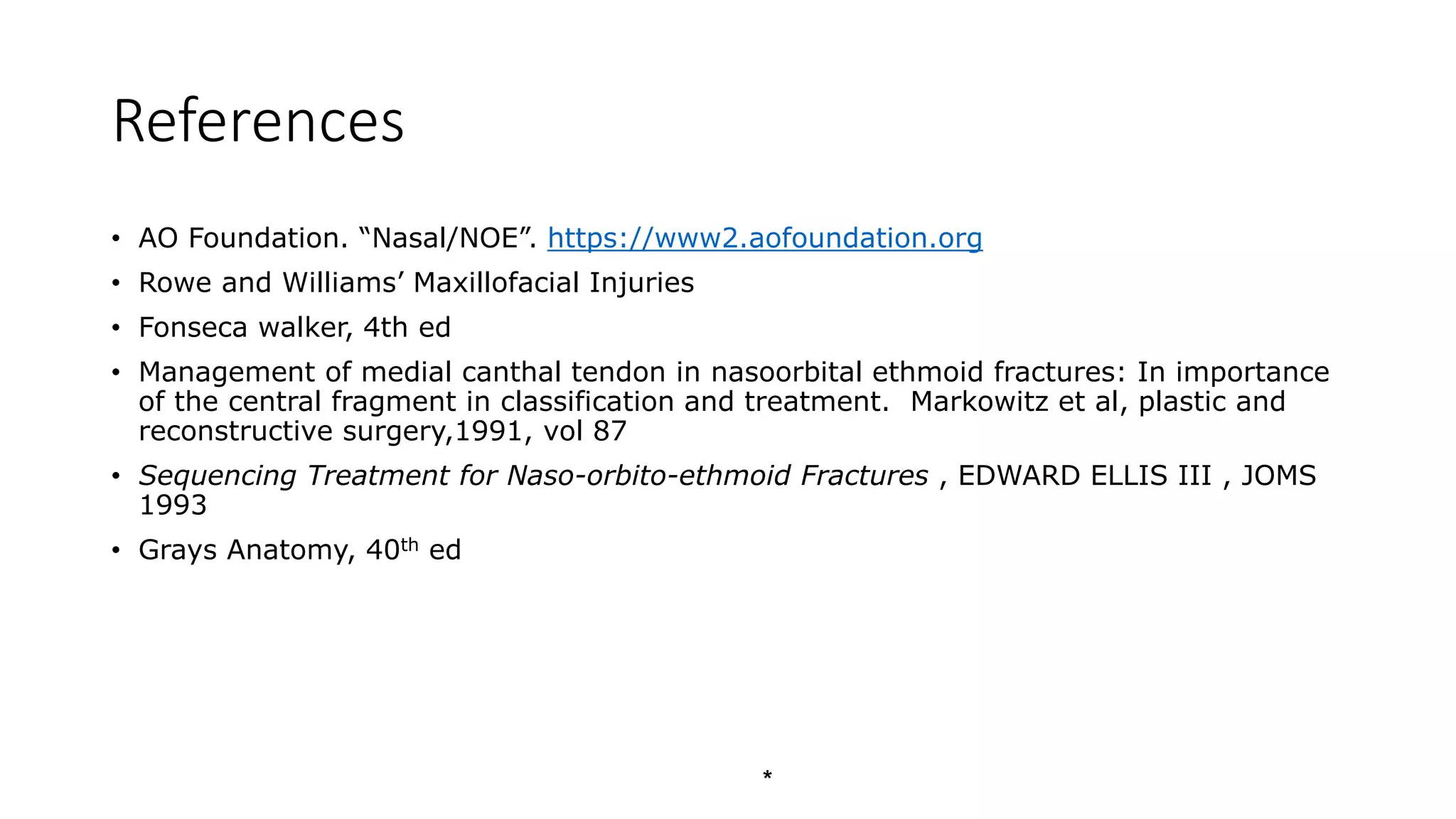 Naso orbito ethmoid (noe) complex fracture | PPTX