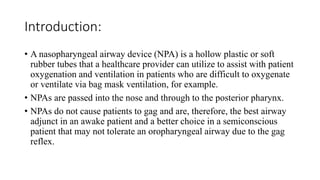 Nasopharyngeal Airway.pptx
