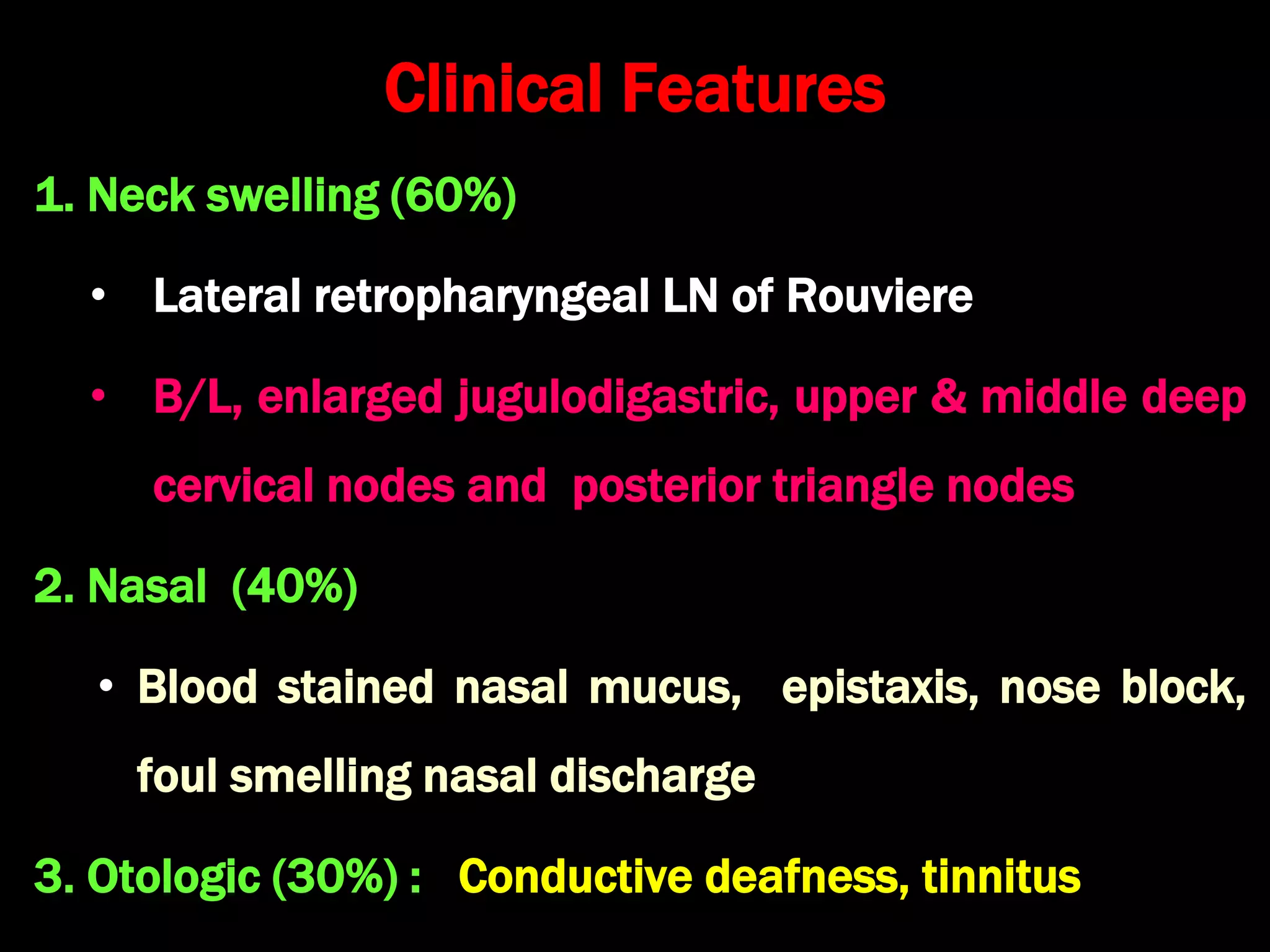 Nasopharyngeal carcinoma | PPT | Ear, Nose and Throat Conditions ...