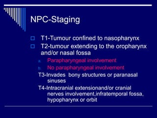 NASOPHARYNGEAL CARCINOMA ppt | PPT | Ear, Nose and Throat Conditions ...