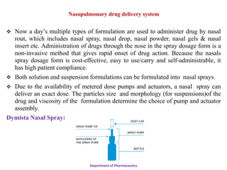 Nasopulmonary-DDS-NDDS.7th semester notes | PPTX