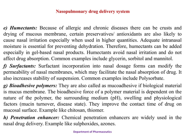 Nasopulmonary-DDS-NDDS.7th semester notes | PPTX