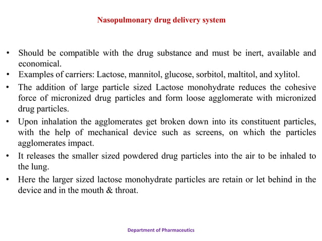 Nasopulmonary-DDS-NDDS.7th semester notes | PPTX