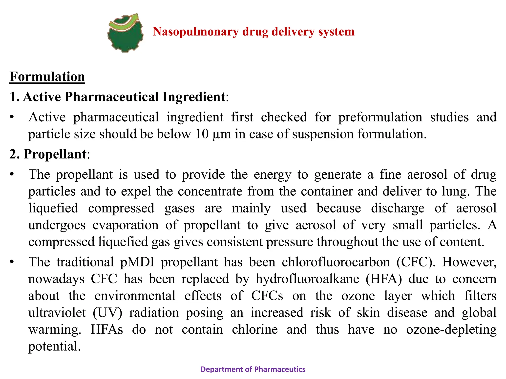 Nasopulmonary- drug delivery system pptx | PPTX