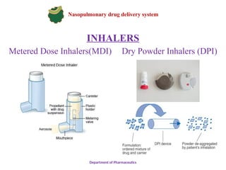 Naso-pulmonary Drug Delivery System .... | PPT