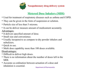 Naso-pulmonary Drug Delivery System .... | PPTX