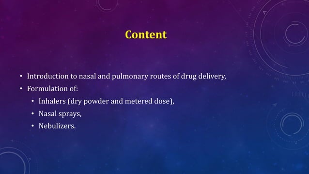Nasopulmonary Drug Delivery System | PDF