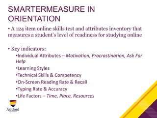 Student Success Orientation Course & Persistence of Online Students | PDF