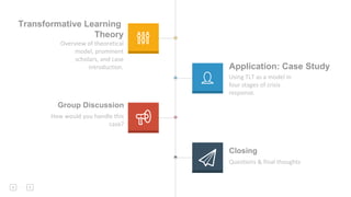 Leveraging Transformative Learning Theory to Promote Student Development in Times of Campus ...