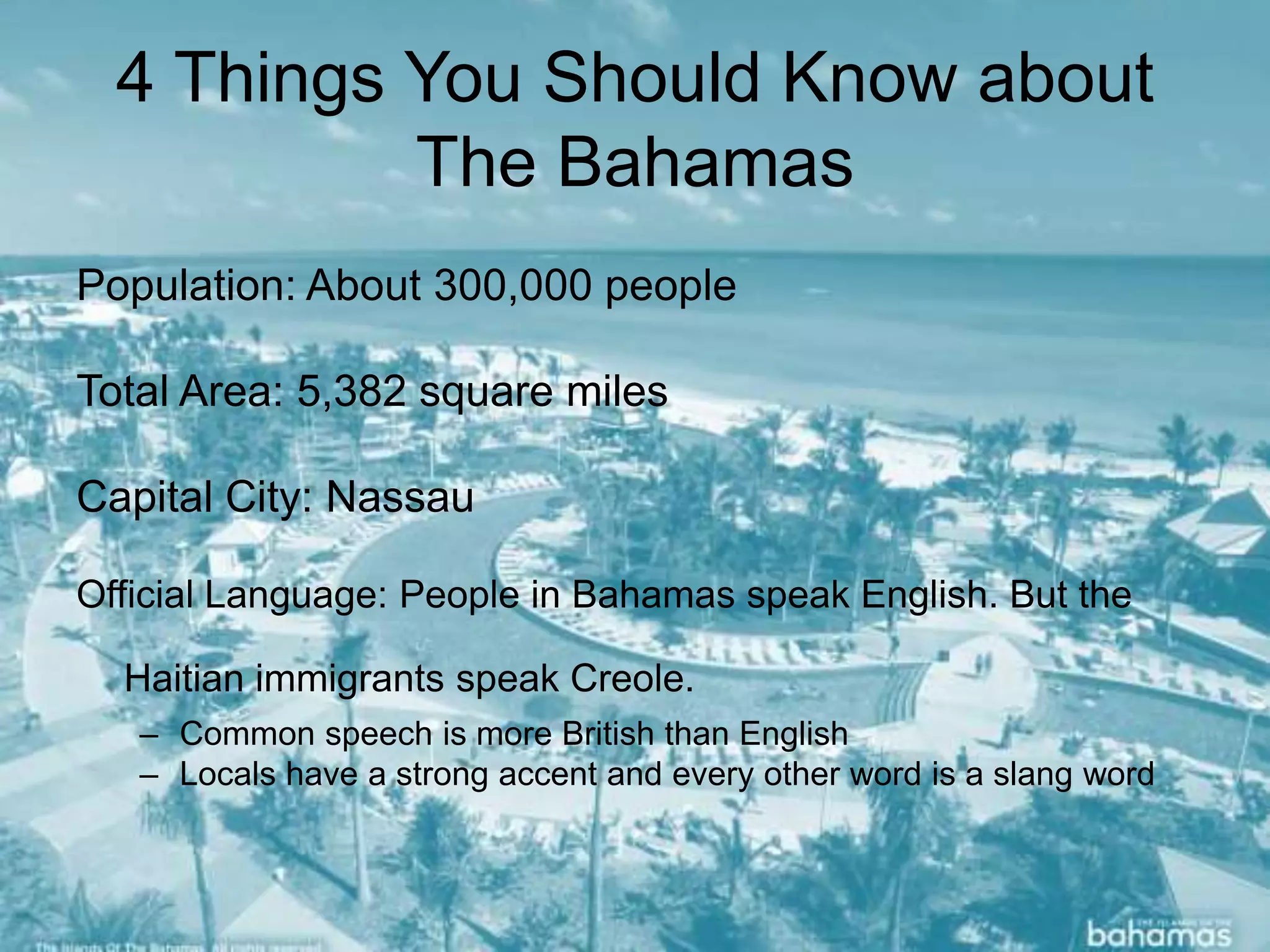 Nassau (bahamas) presentation | PPTX | Desserts and Baking | Food & Drink