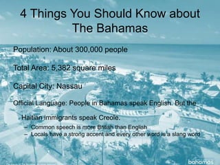 Nassau (bahamas) presentation | PPTX | Desserts and Baking | Food & Drink