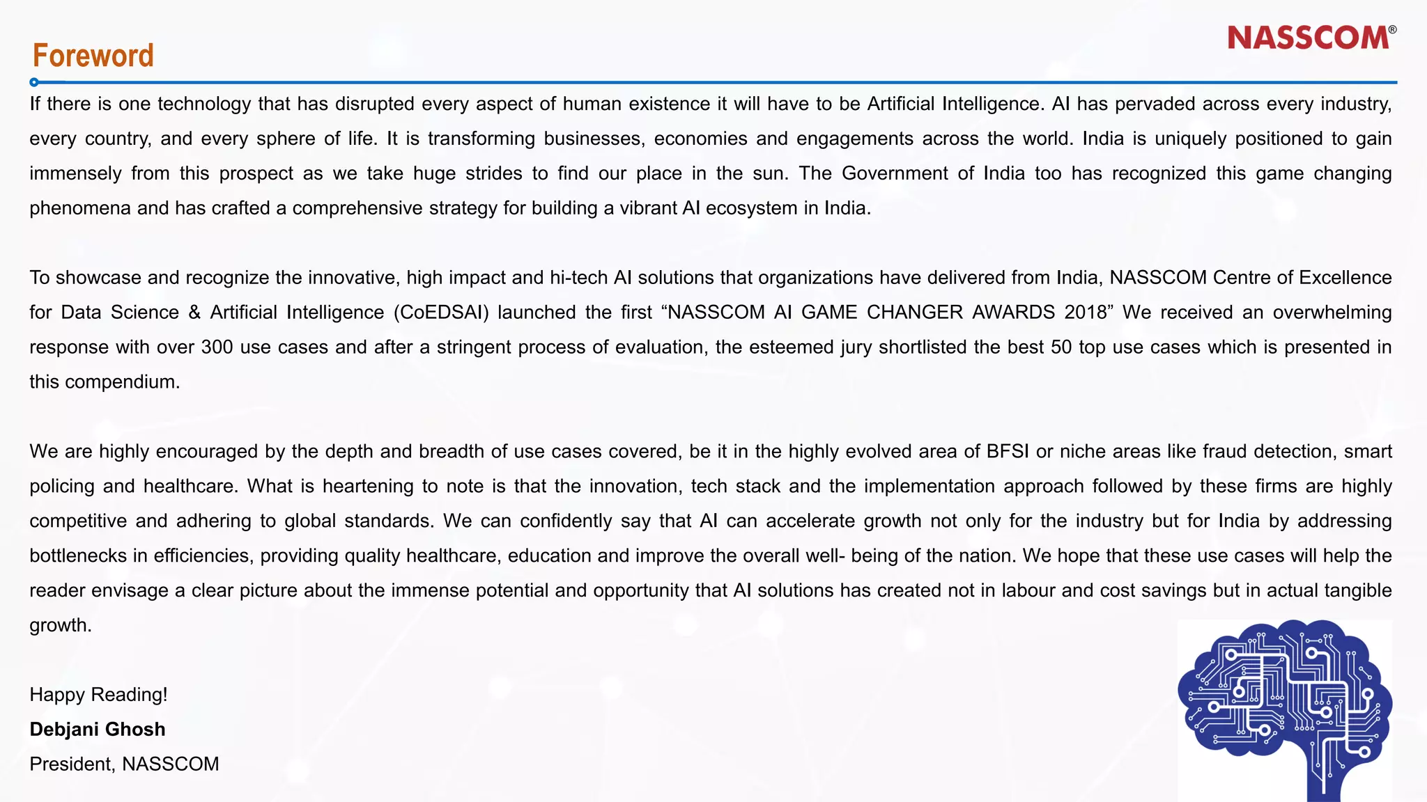 Nasscom AI top 50 use cases | PDF