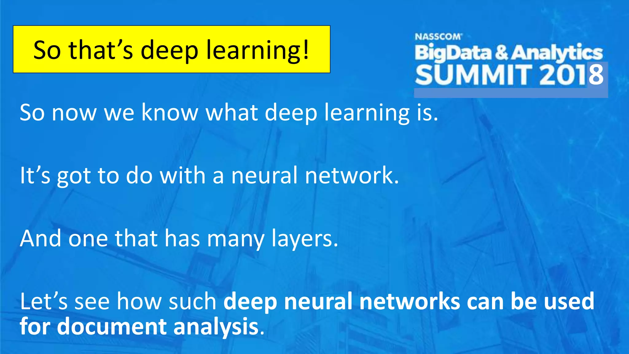 Document Analysis with Deep Learning | PPTX