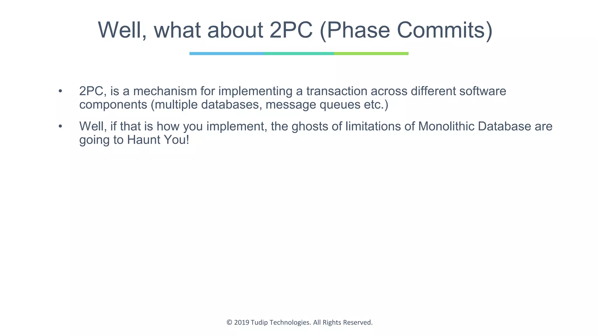 Nasscom Presentation Microservices Database Architecture By Tudip Ppt