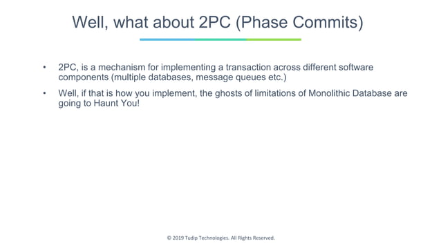 Nasscom Presentation Microservices Database Architecture By Tudip Ppt