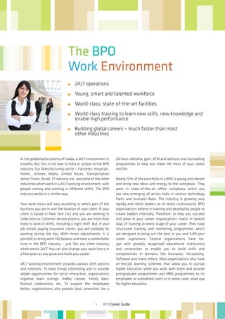 Nasscom\'s Bpo Career Guide Final | PDF