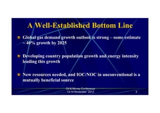 Impacts of Unconventional Oil & Gas on IOC and NOC Relationships ...