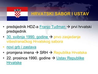 Nastanak samostalne i suverene hrvatske države | PPTX