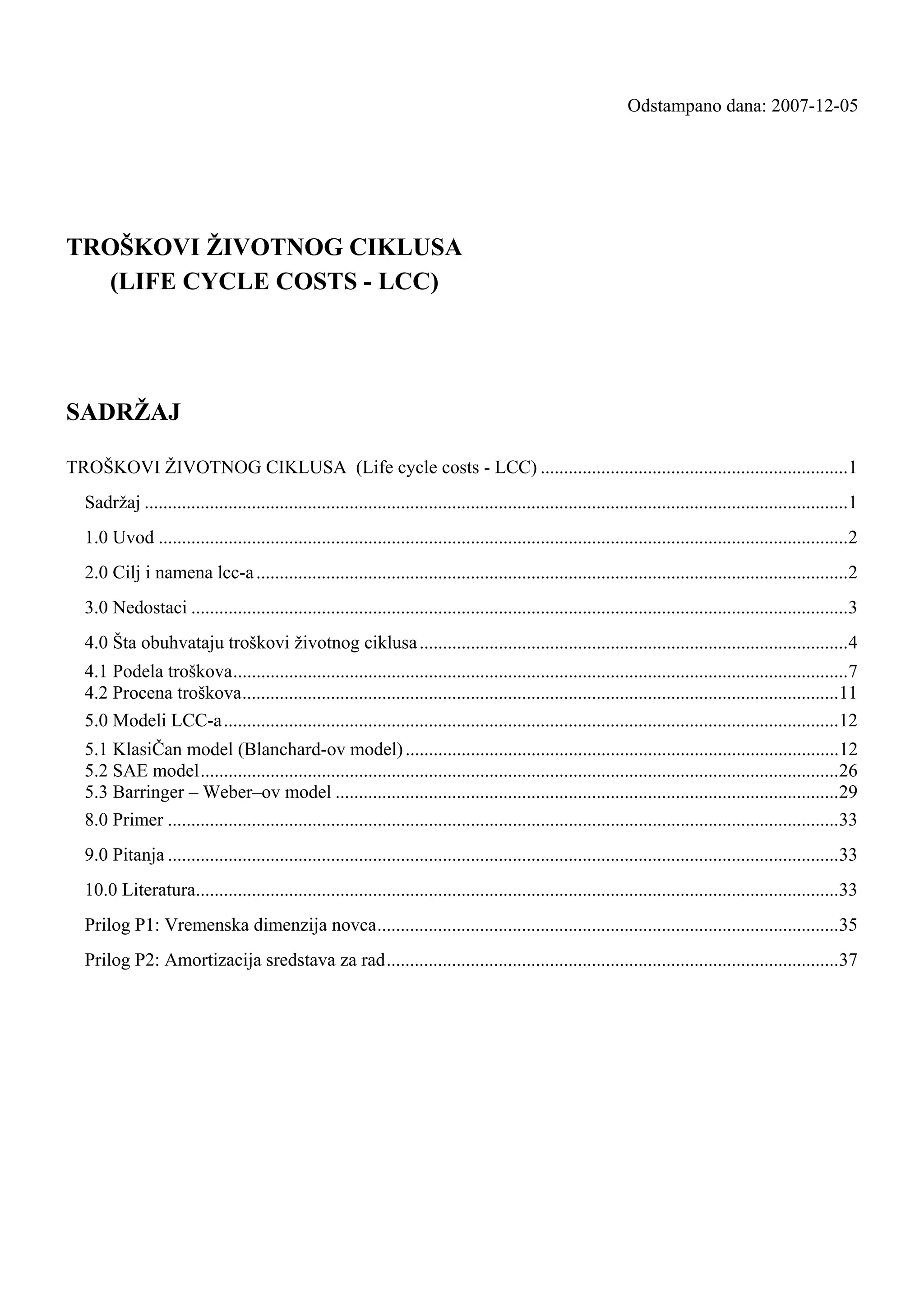 Life Cycle Cost Pdf 1206