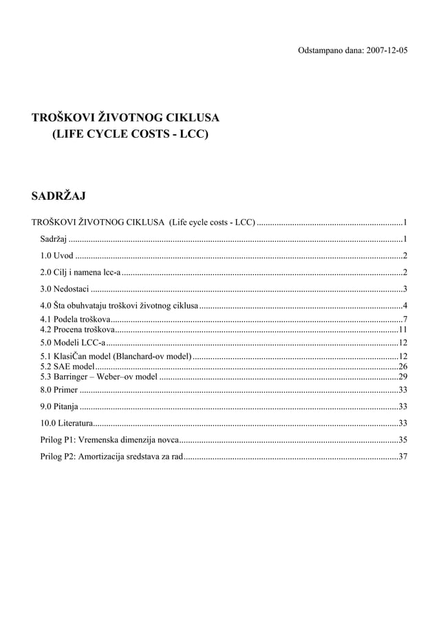 Life Cycle Cost Pdf 2181
