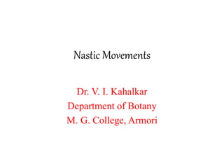 Nastic movment | PPTX
