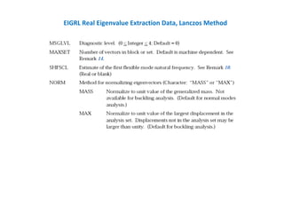 Nastran sol103 | PPT